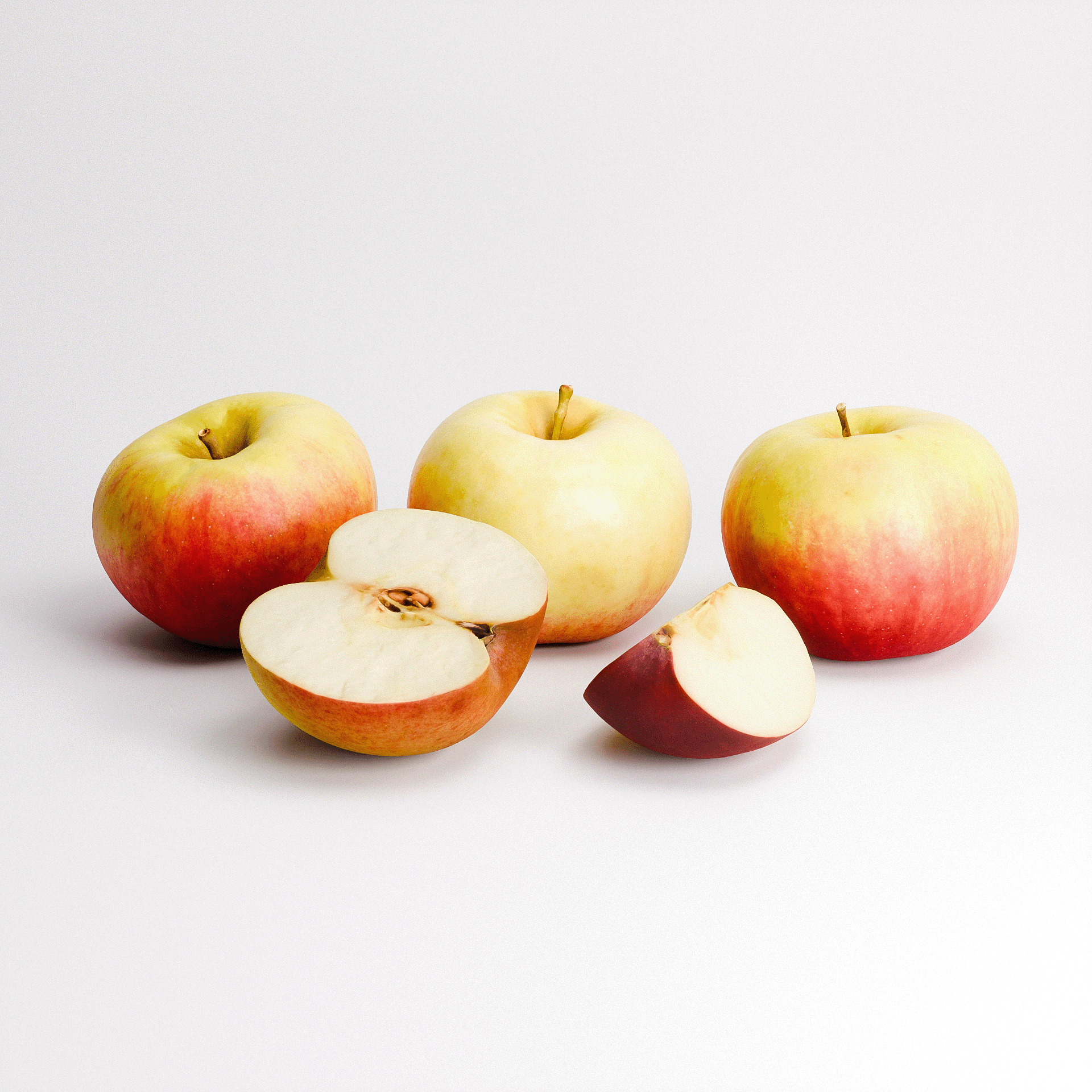 Apples Honeycrisp Set 3D Model – Wunderform